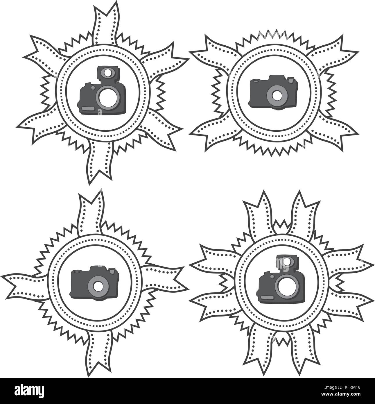 Camera theme vector graphic hi-res stock photography and images - Alamy