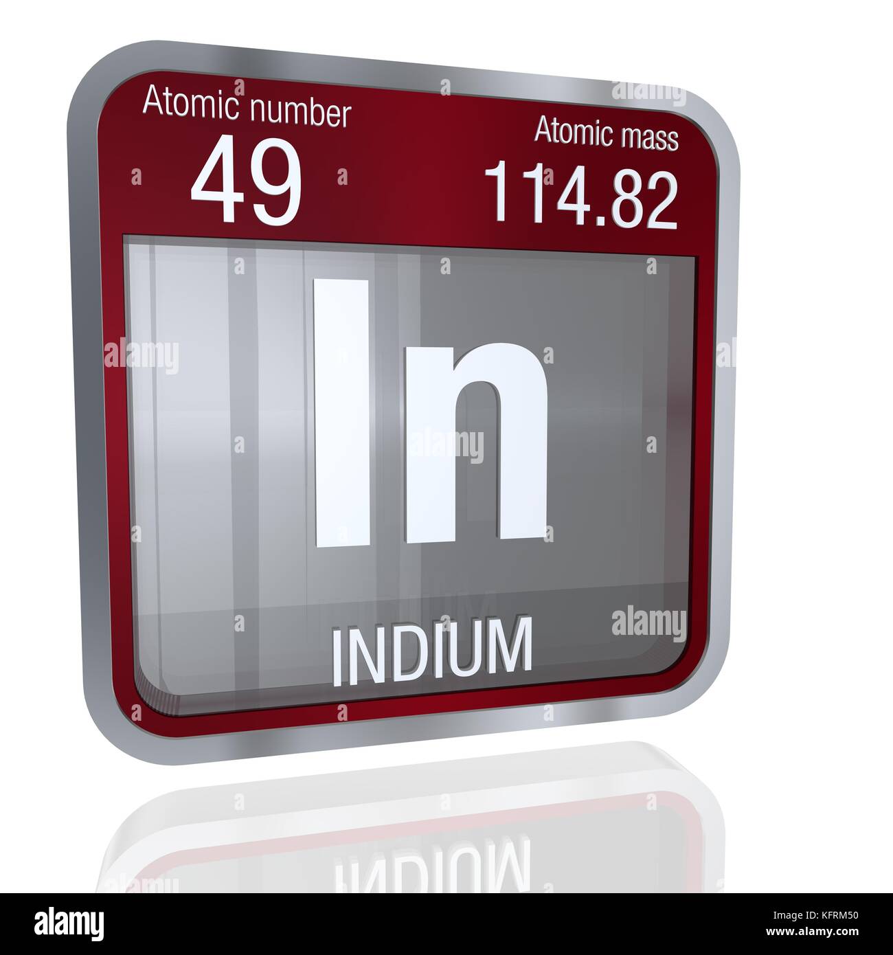 Indium periodic table High Resolution Stock Photography and Images - Alamy