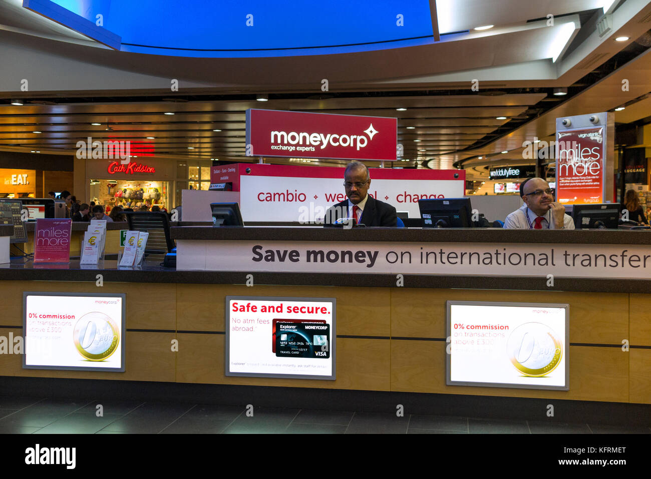 Bureau de Change office operated by Moneycorp; Terminal 3 / three at ...