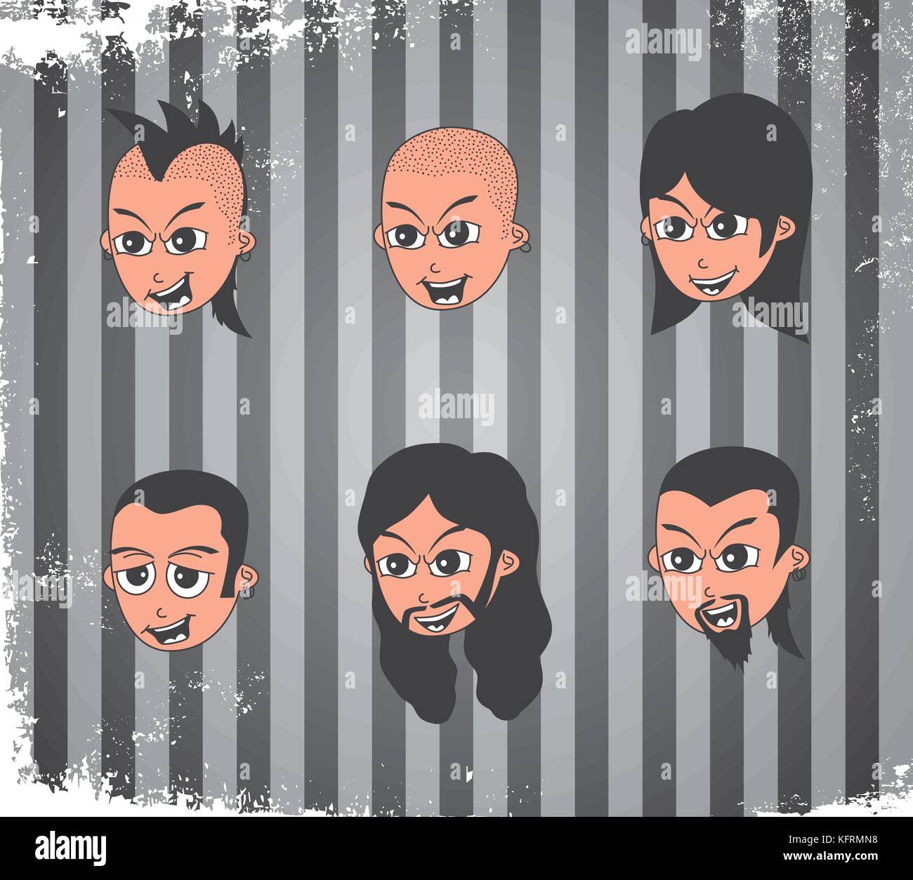 cartoon character avatar vector graphic art illustration Stock Vector ...