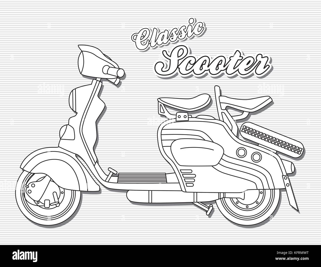 editable motorcycle art theme vector graphic art design illustration ...