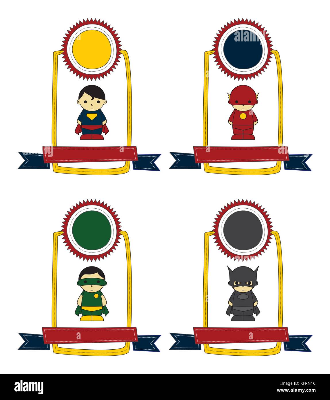 editable little hero cartoon vector graphic art design illustration ...