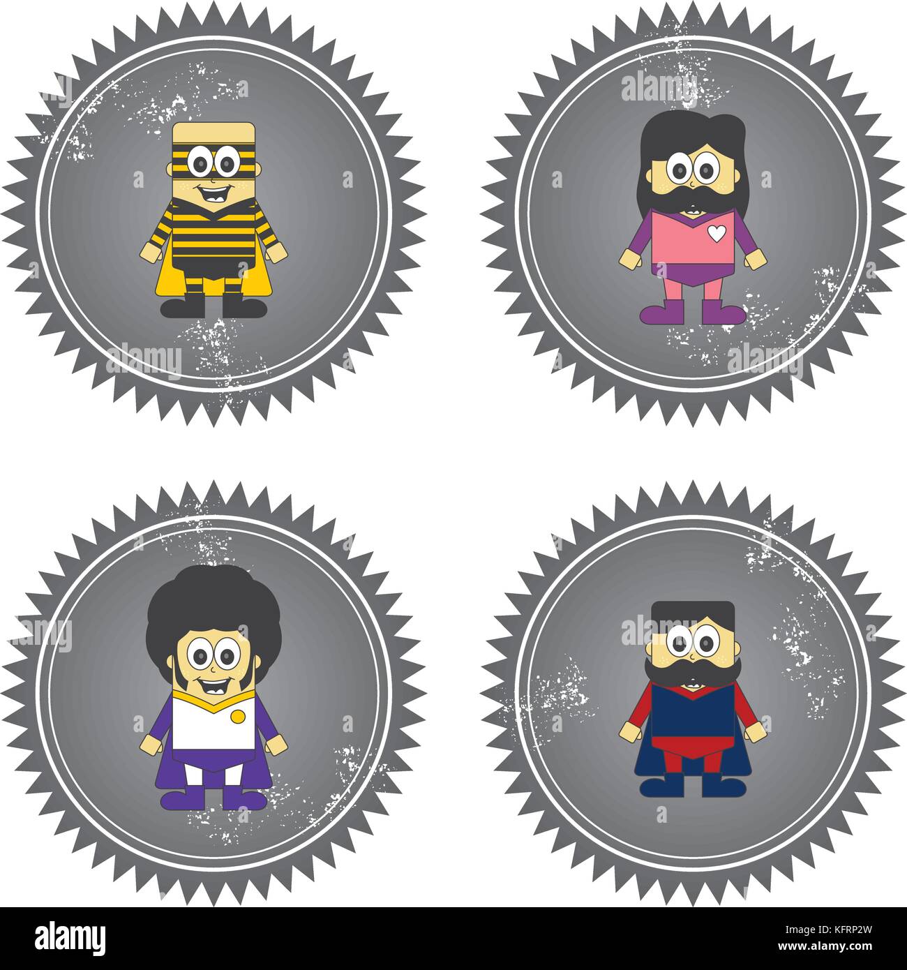 editable little hero cartoon vector graphic art design illustration ...