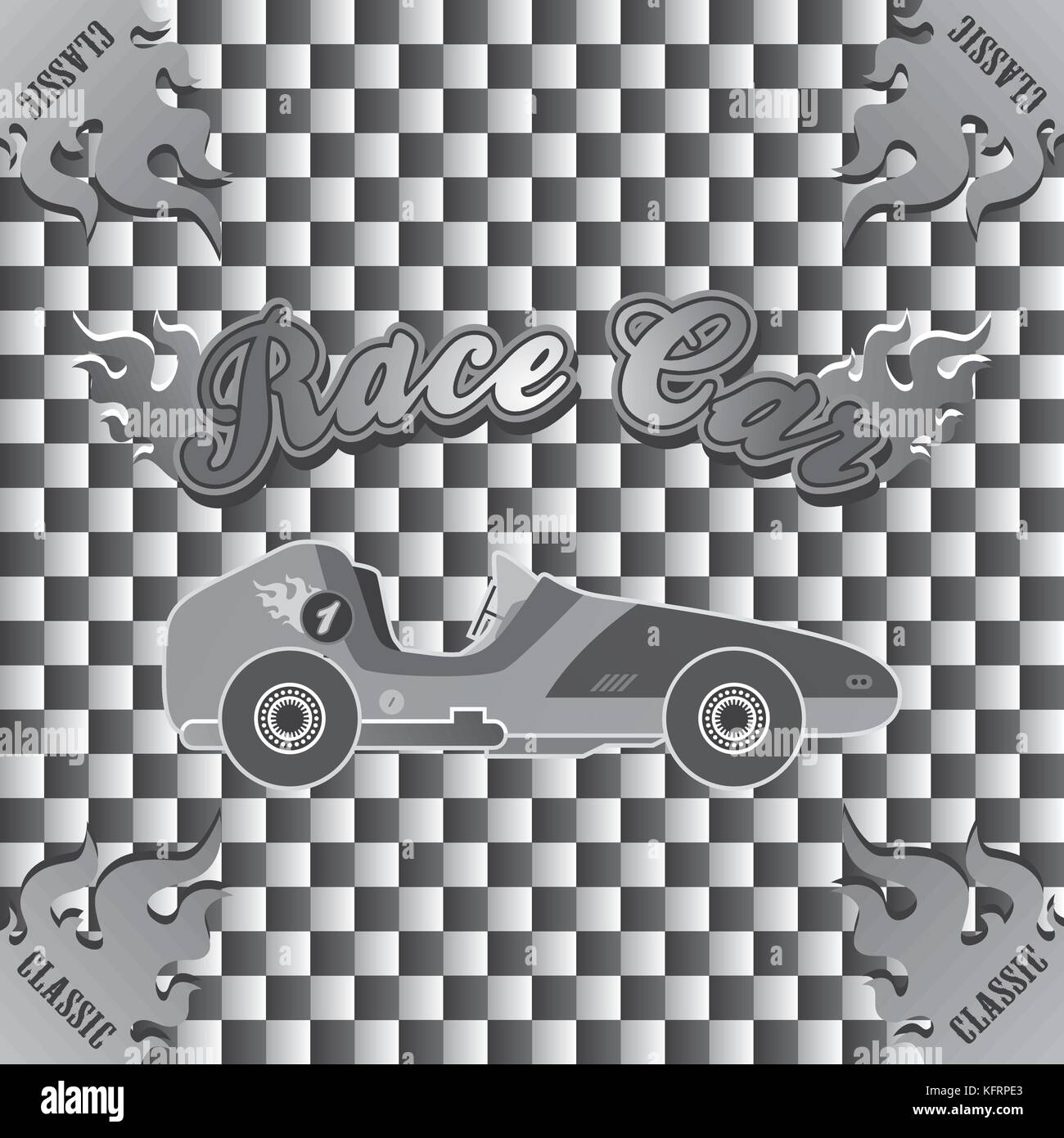 editable race car vector graphic art design illustration Stock Vector ...