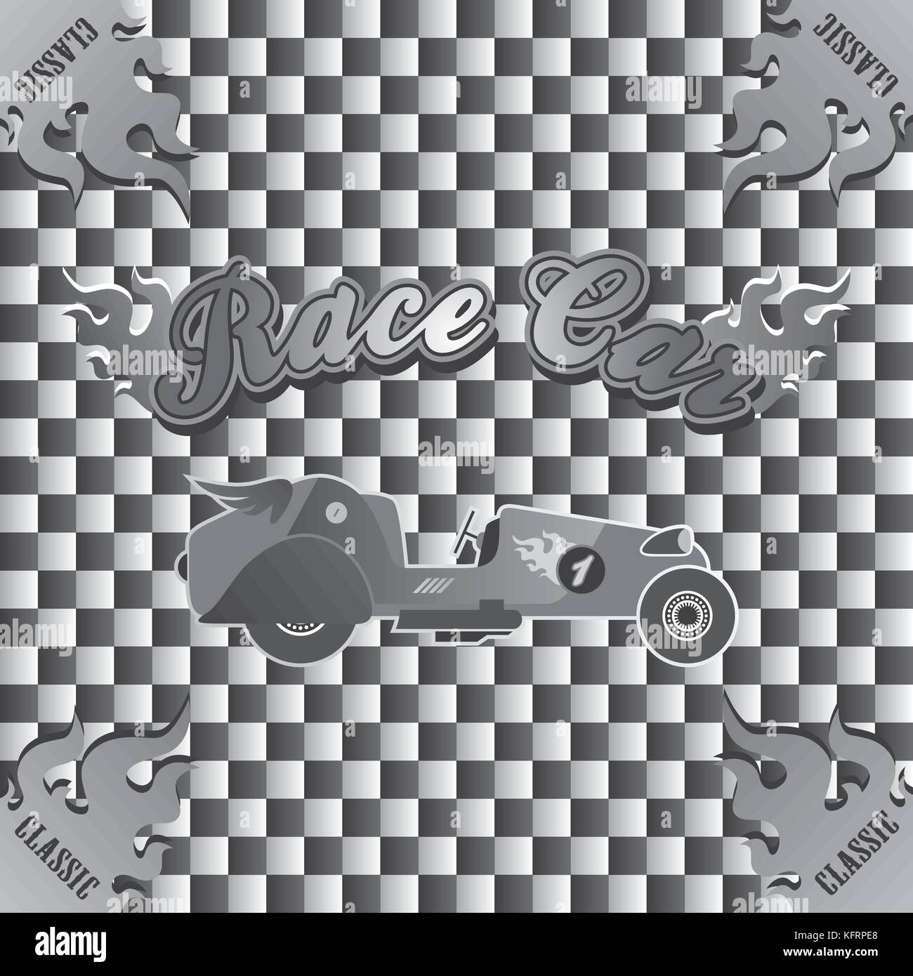 editable race car vector graphic art design illustration Stock Vector ...