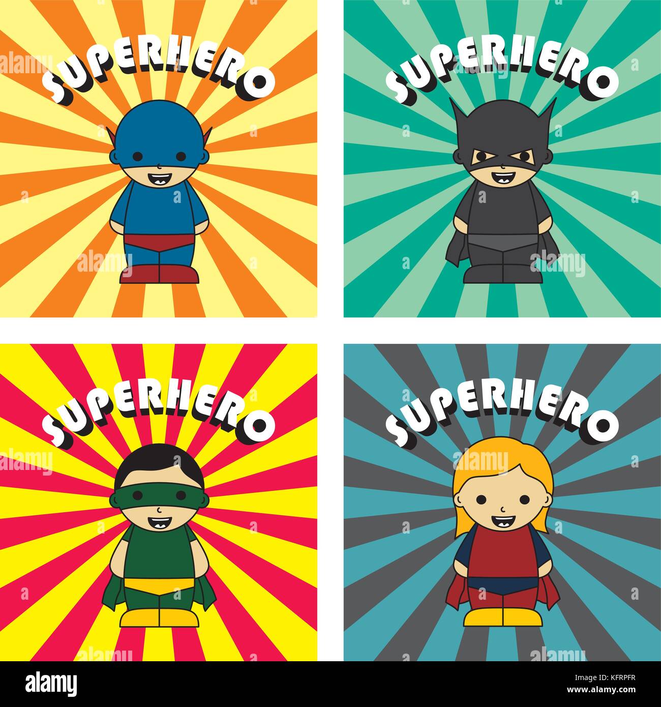 editable super hero guy cartoon vector graphic art design illustration ...