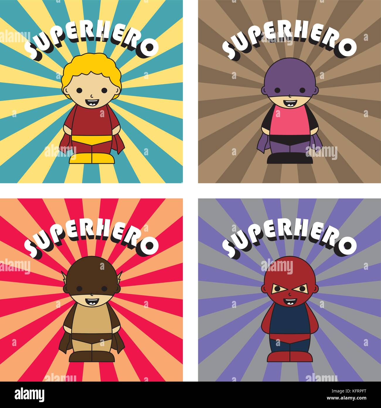 editable super hero guy cartoon vector graphic art design illustration ...