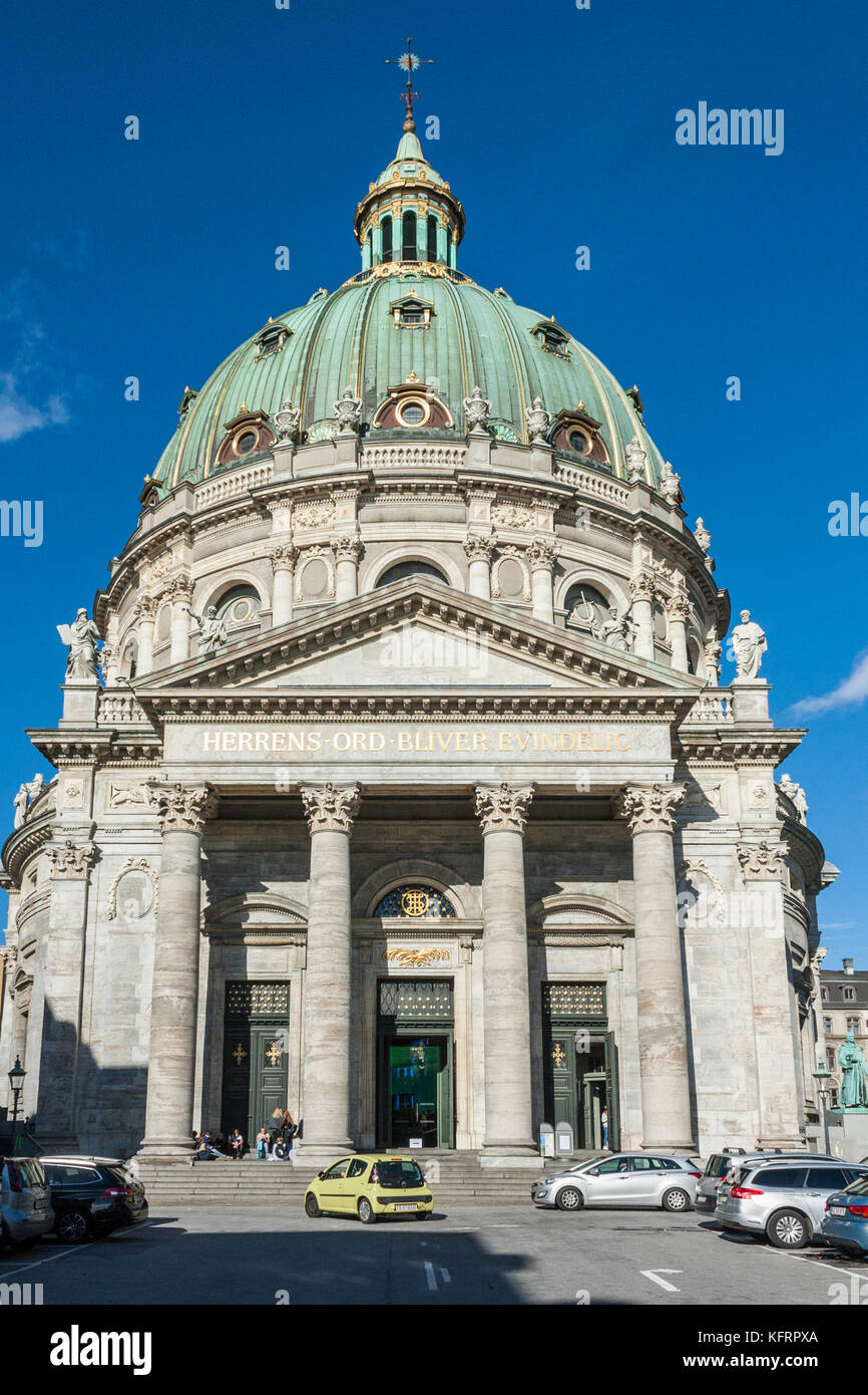 Frederik's Church, also known as the Marble Church in Copenhagen ...