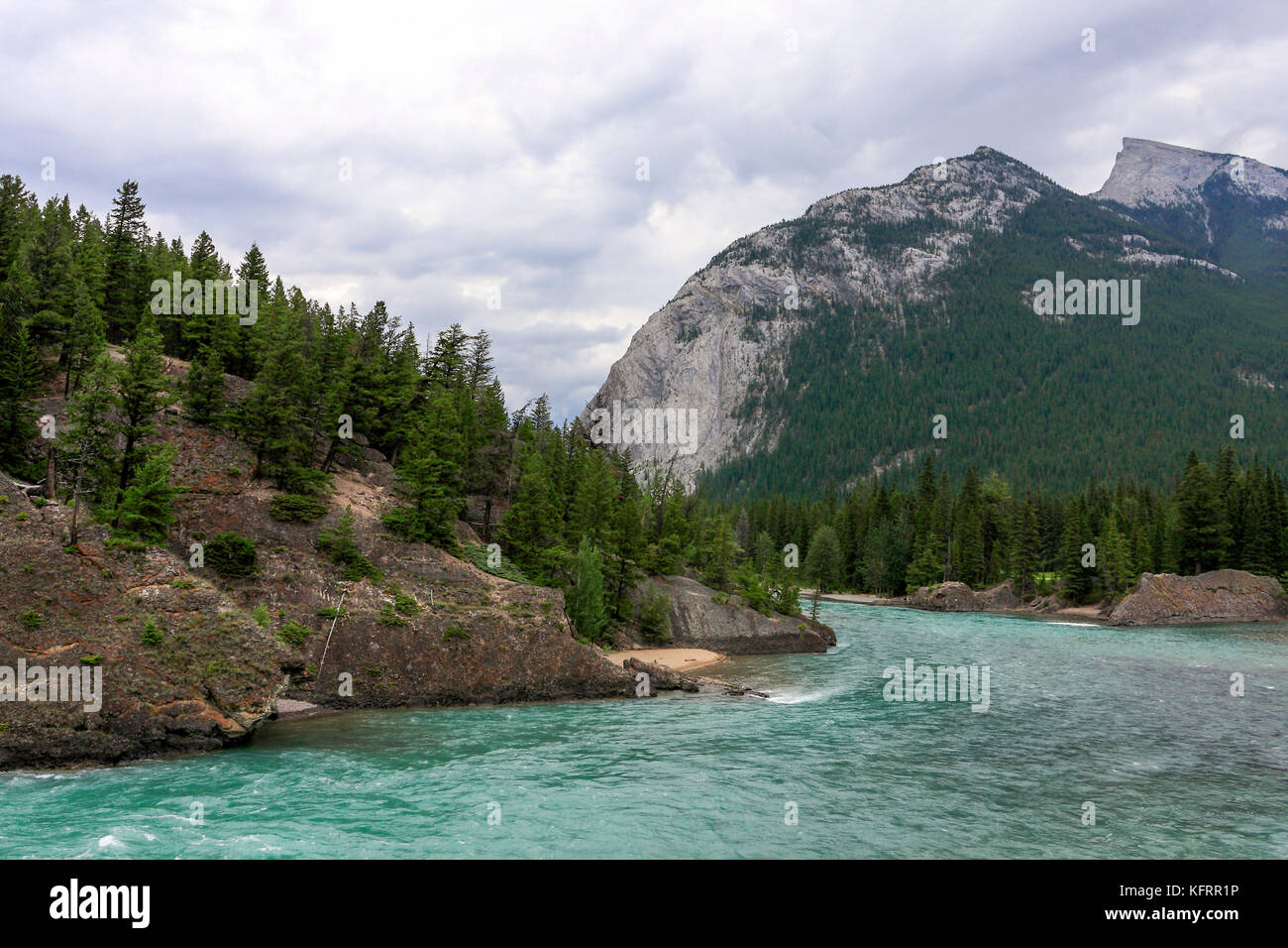 Rafting at Bow river , Banff national park, Canada Stock Photo - Alamy