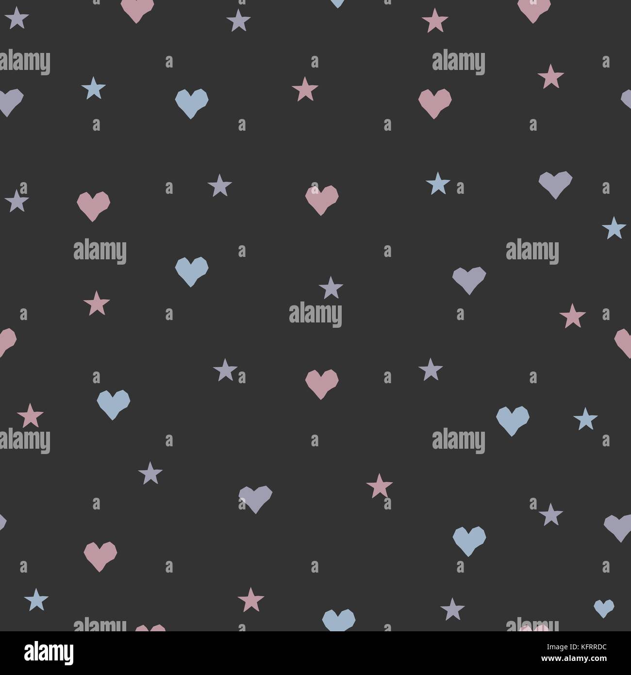 Horizontal hearts pattern Stock Vector Images - Alamy