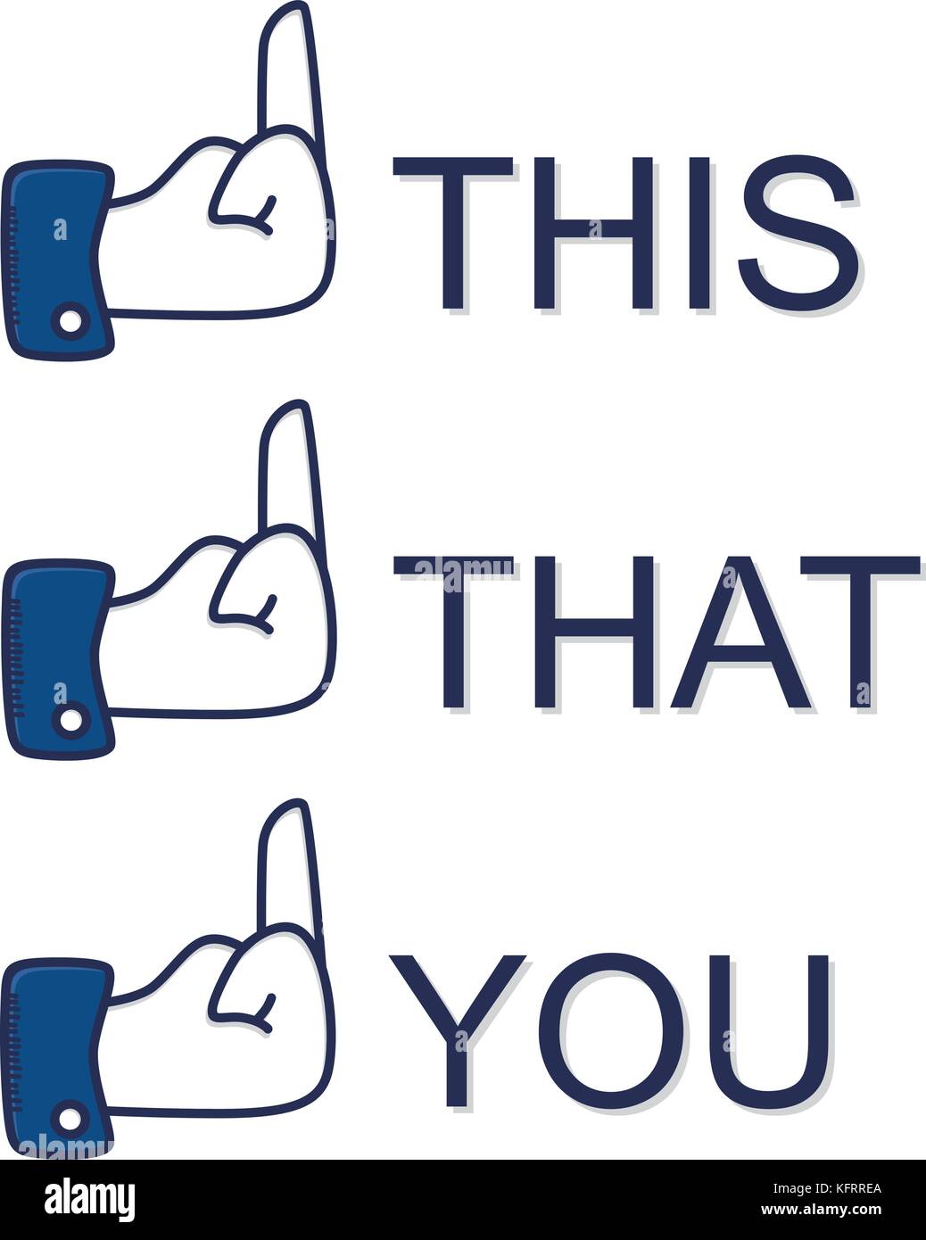 editable hand gesture vector graphic art design illustration Stock ...