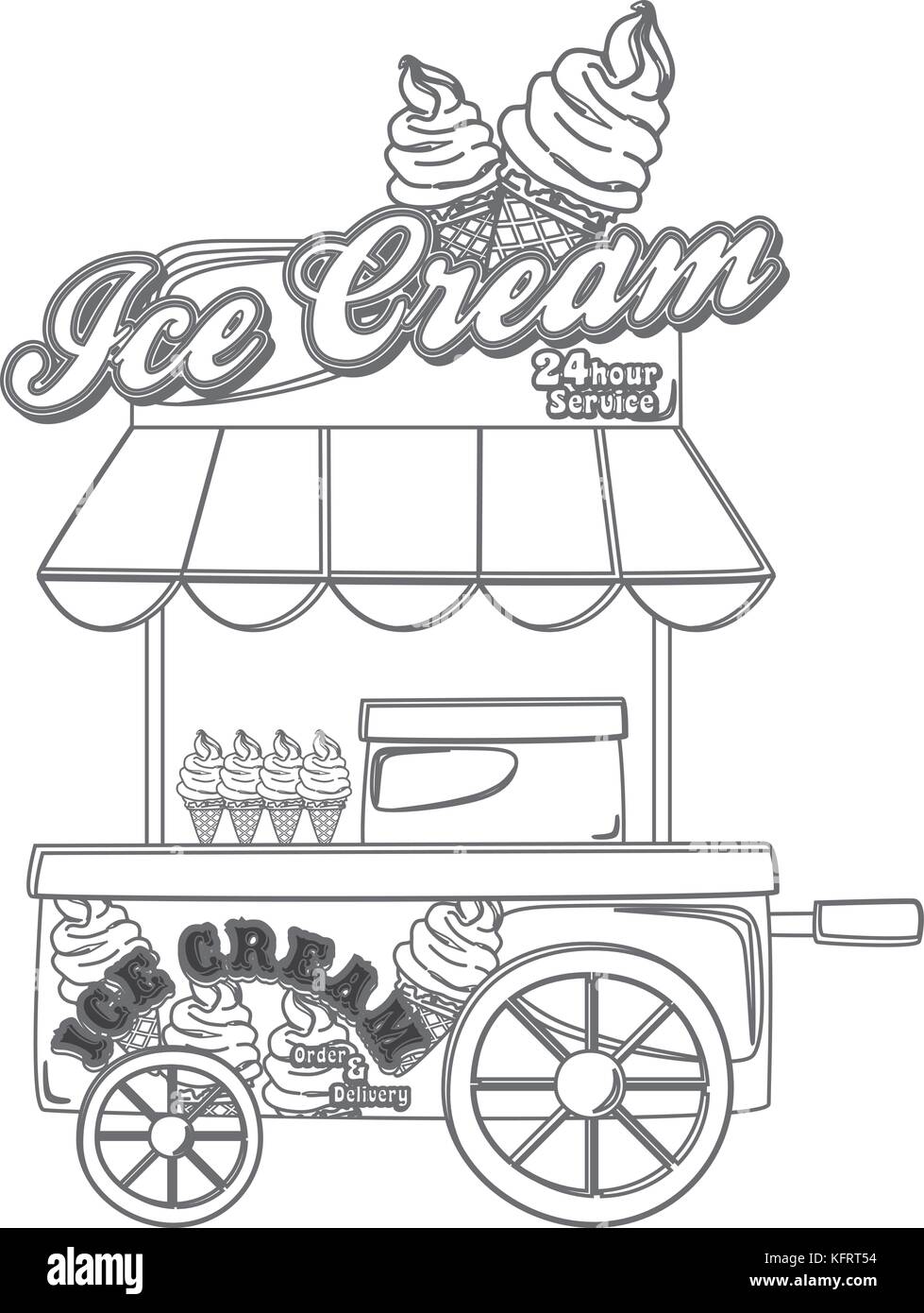 editable outline object art vector graphic art design illustration ...