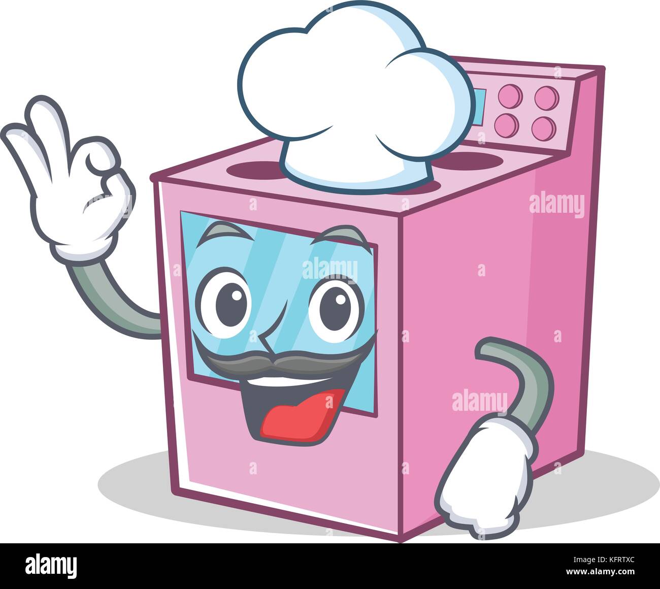 Chef gas stove character cartoon Stock Vector Image & Art - Alamy