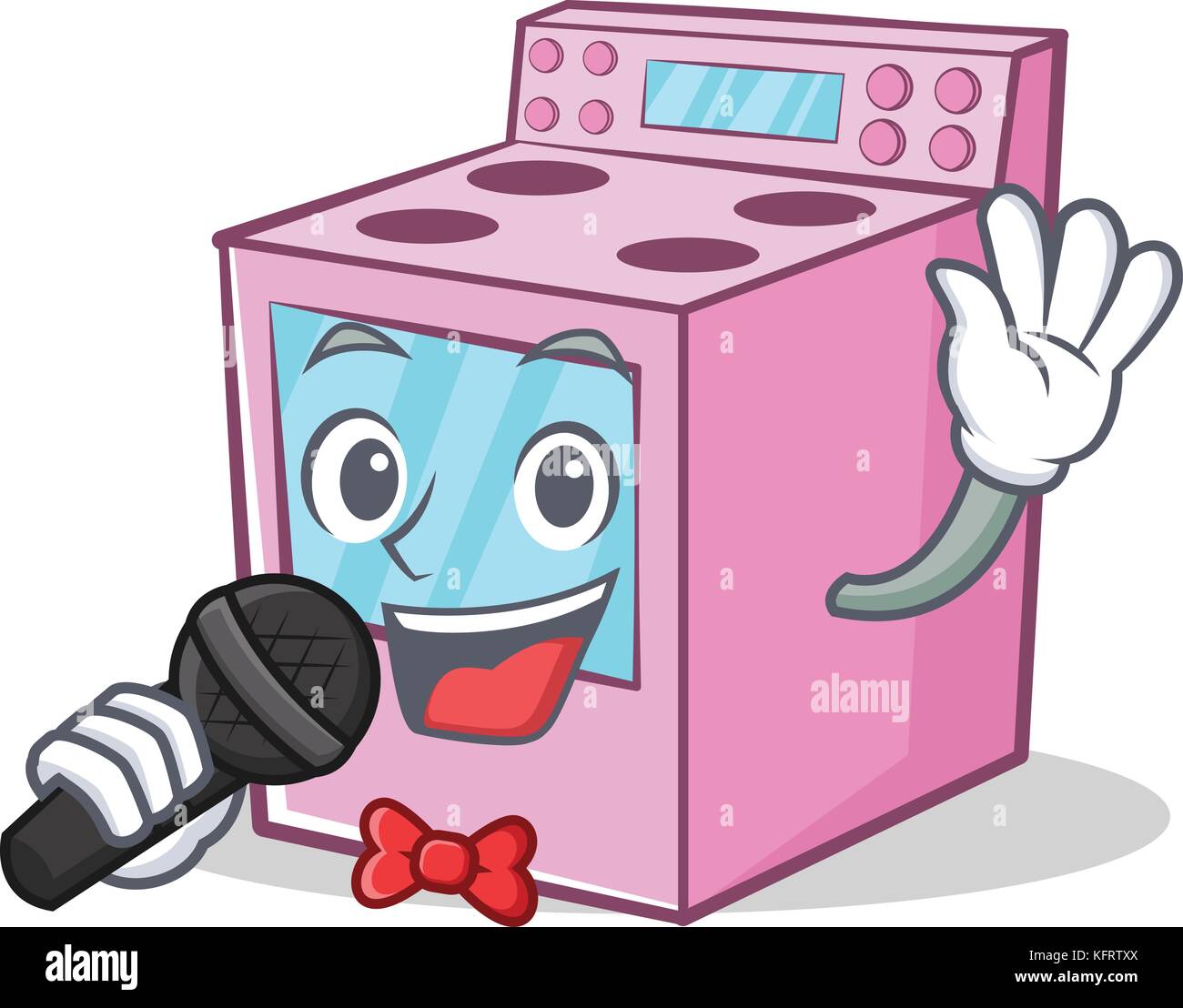 Singing gas stove character cartoon Stock Vector Image & Art - Alamy