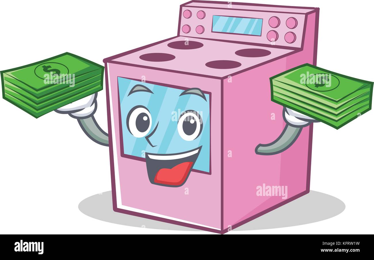 With money gas stove character cartoon Stock Vector Image & Art - Alamy