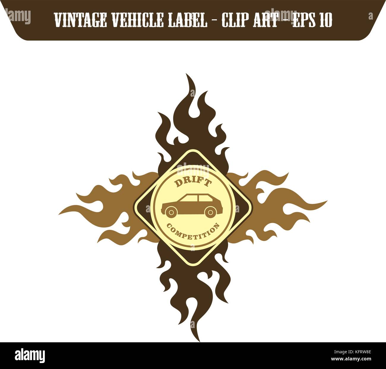 editable car vehicle theme vector graphic art design illustration Stock ...