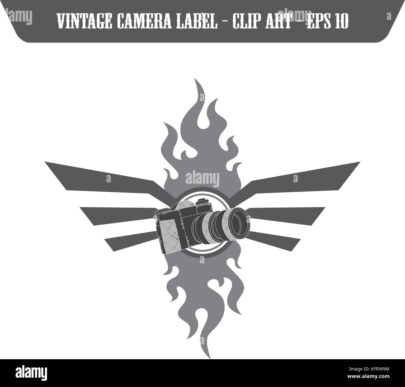media interface camera vector graphic art illustration Stock Vector ...