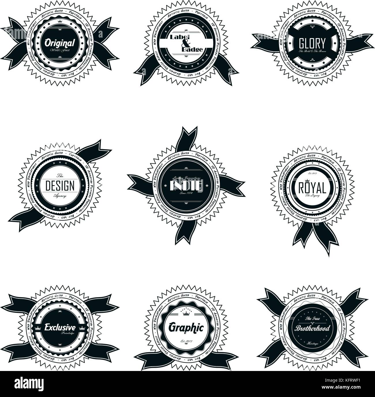 editable label sticker vector graphic art design illustration Stock ...