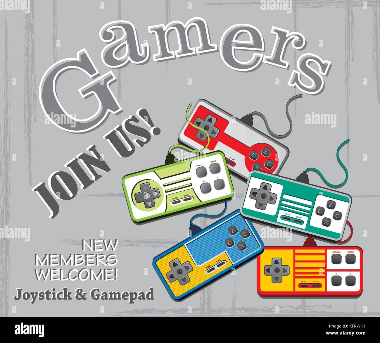 editable video game console theme vector graphic art design ...