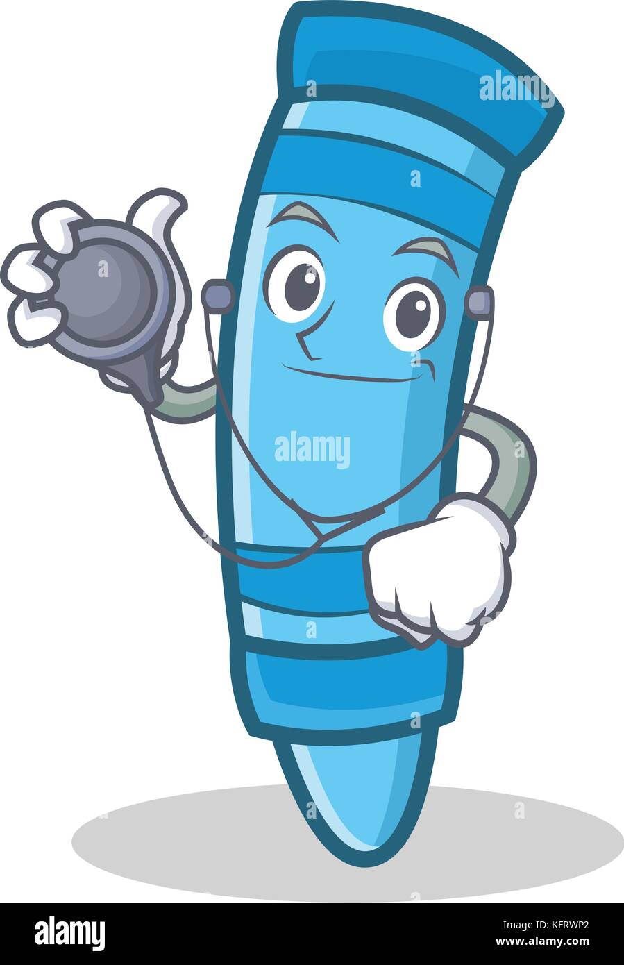 Doctor crayon character cartoon style Stock Vector Image & Art - Alamy