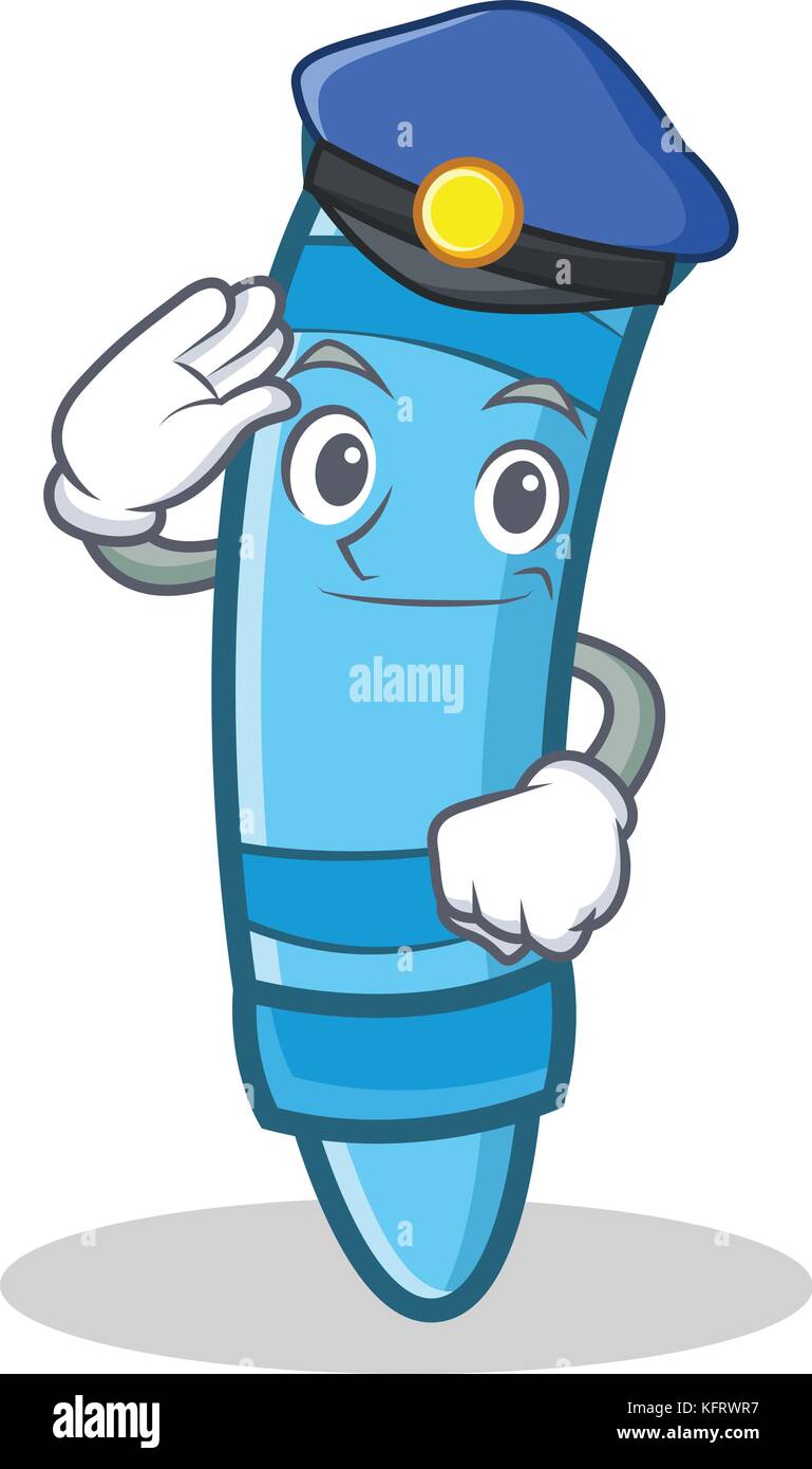 Police crayon character cartoon style Stock Vector Image & Art - Alamy