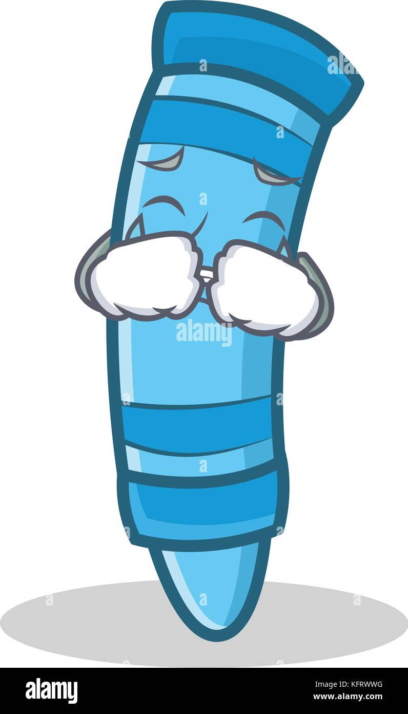 Crying crayon character cartoon style Stock Vector Image & Art - Alamy