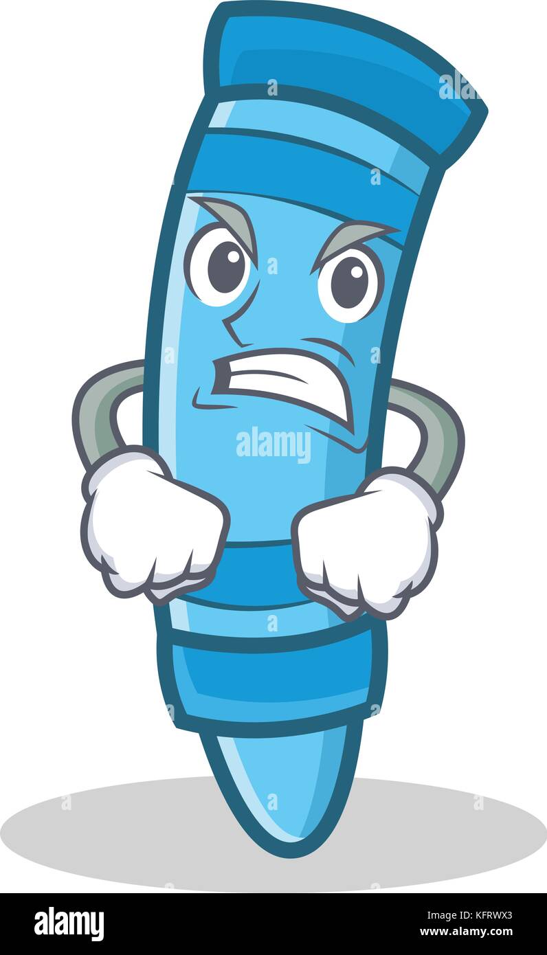 Angry crayon character cartoon style Stock Vector Image & Art - Alamy