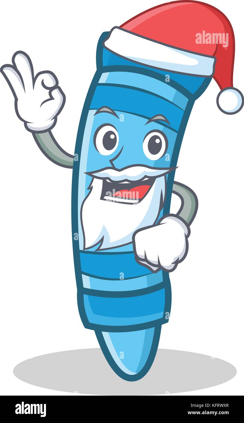 Santa crayon character cartoon style Stock Vector Image & Art - Alamy