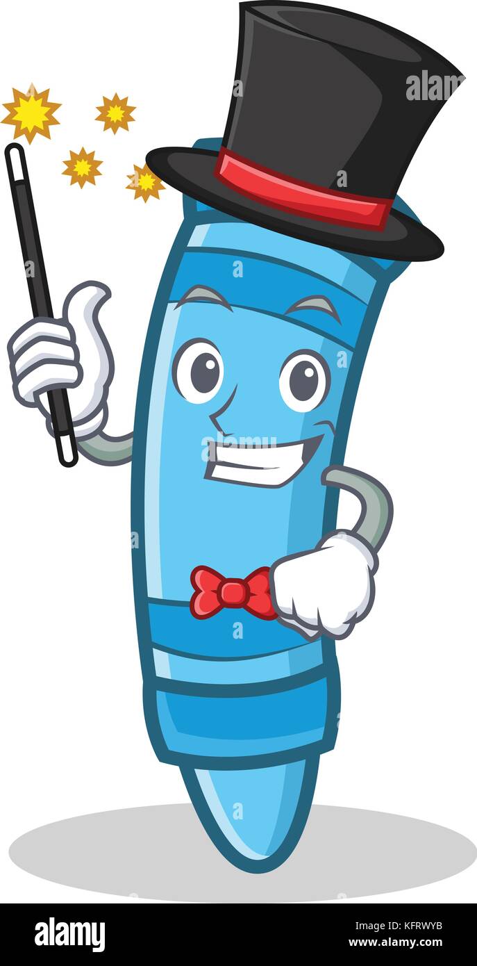 Magician crayon character cartoon style Stock Vector Image & Art - Alamy