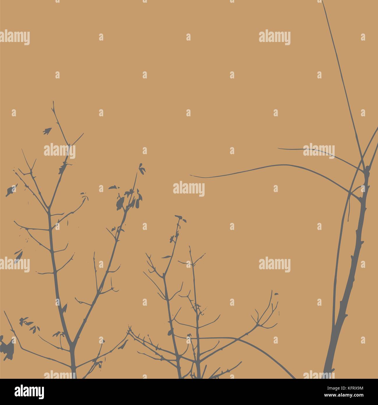 Silhouettes of Trees on subtle background. Tree Pattern. Vector ...