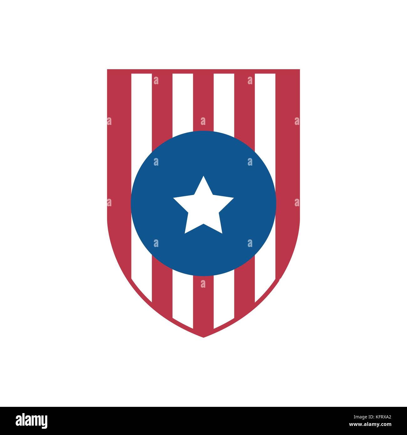 Usa Flag Shield Ribbon America High Resolution Stock Photography and ...