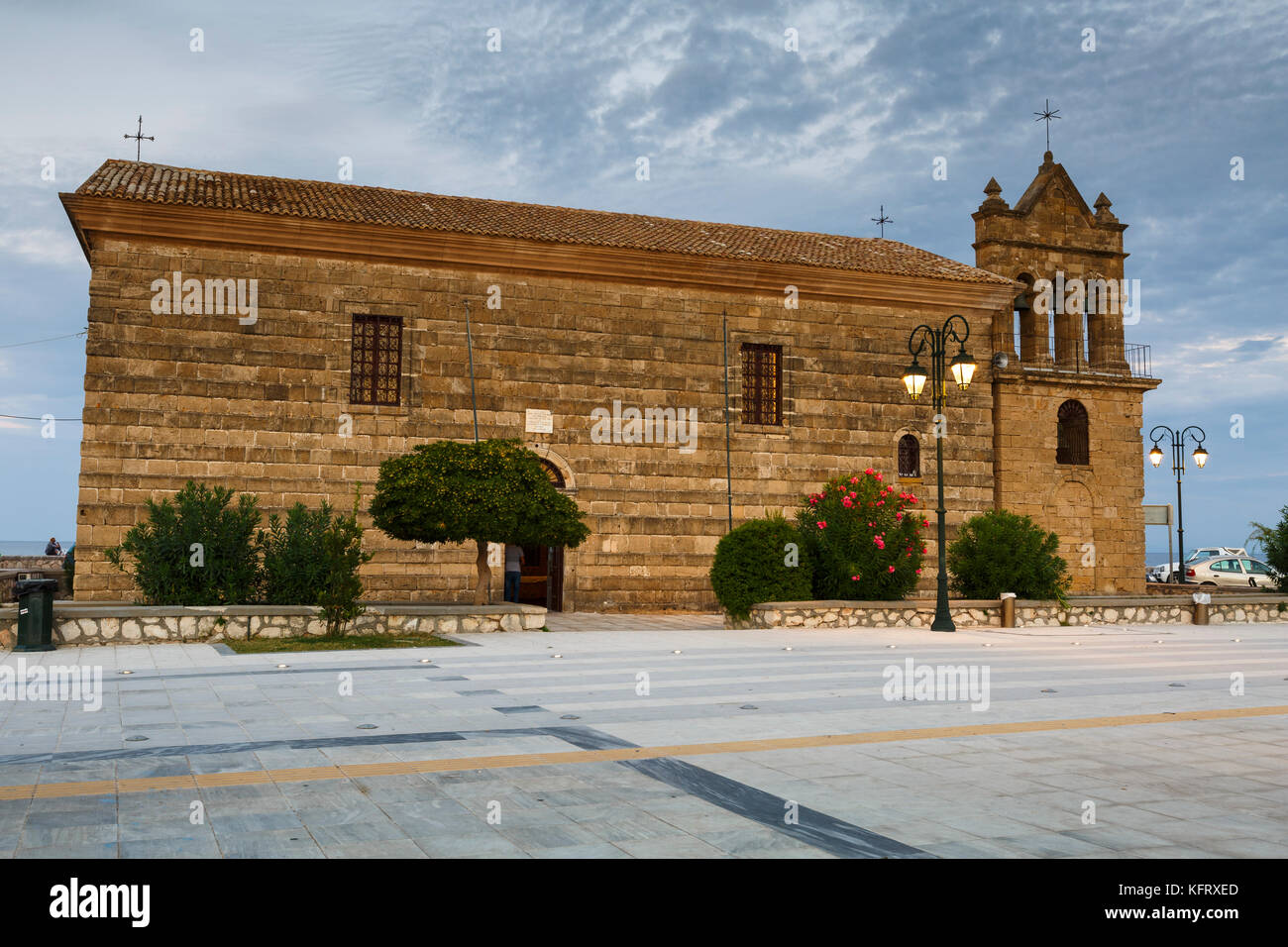 St Nikolaos Molou church in Solomos square in Zakynthos town, Greece ...