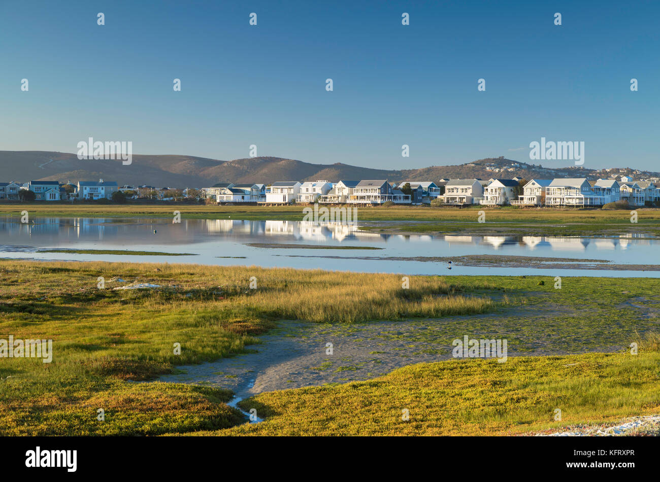 Houses on Thesen Island, Knysna, Western Cape, South Africa Stock Photo ...