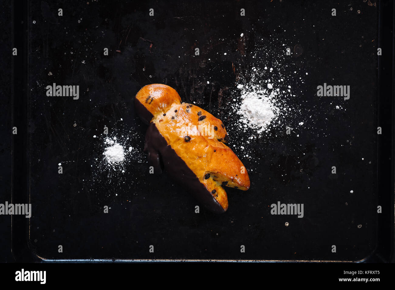 Saint Nicholas traditional little man shaped pastry Stock Photo - Alamy