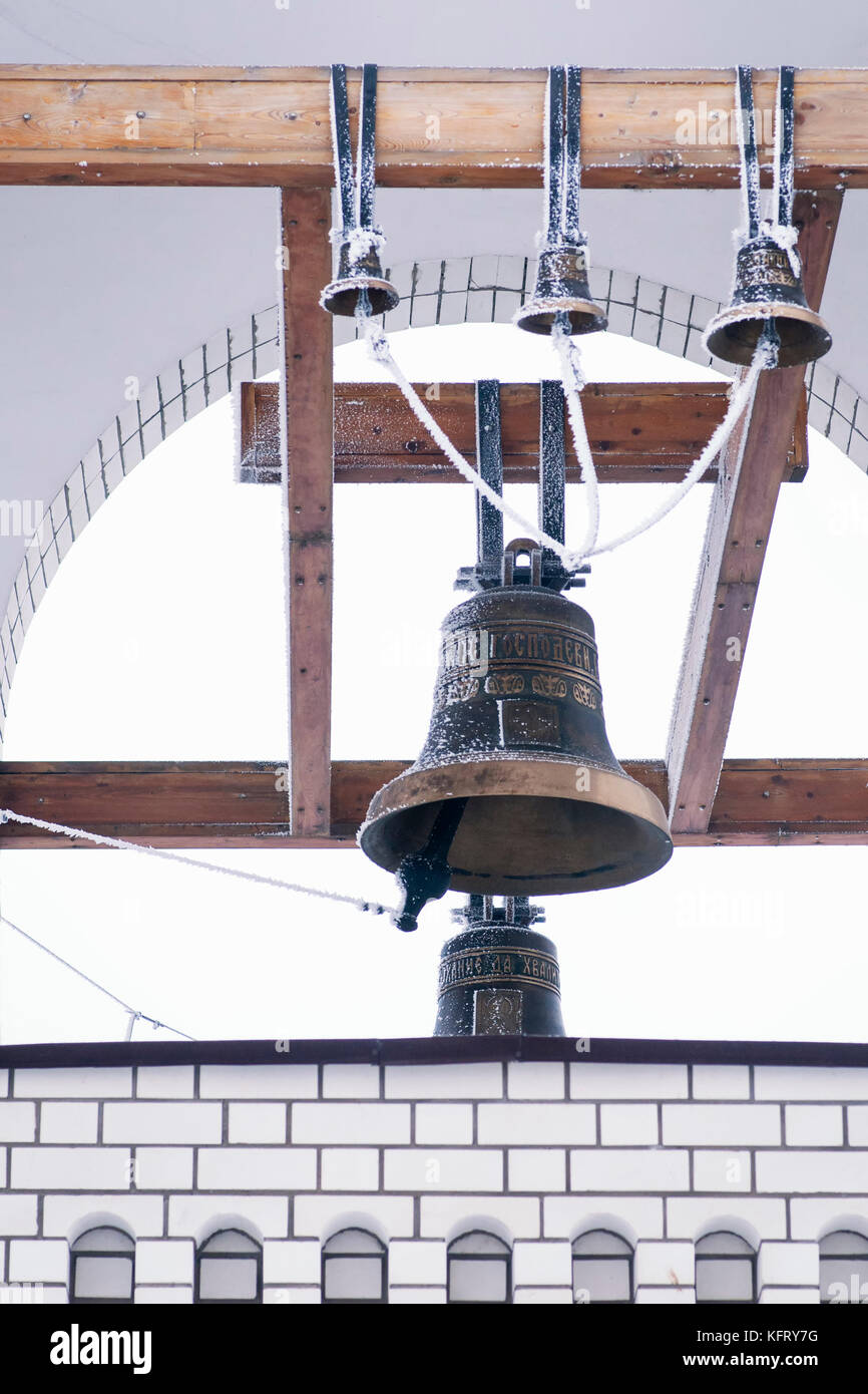 The bell in the church tower Stock Photo - Alamy