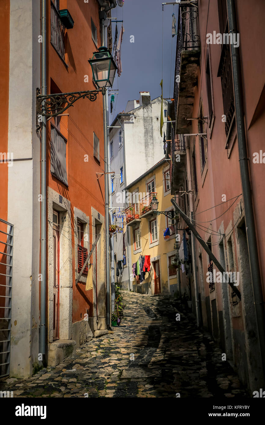 Brick building lisbon portugal hi-res stock photography and images - Alamy