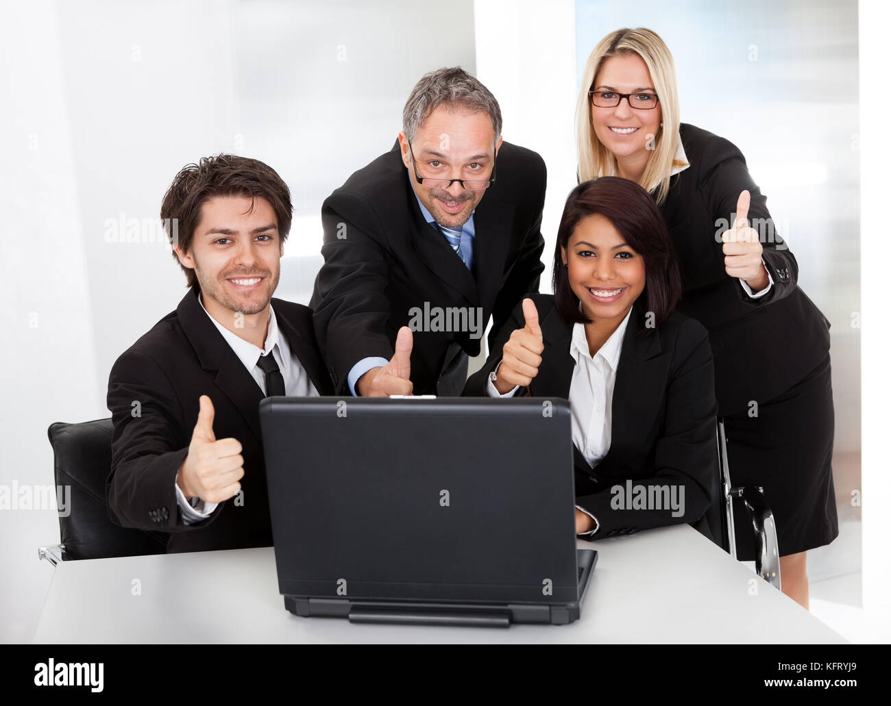 Group of business people at the meeting discussing Stock Photo - Alamy