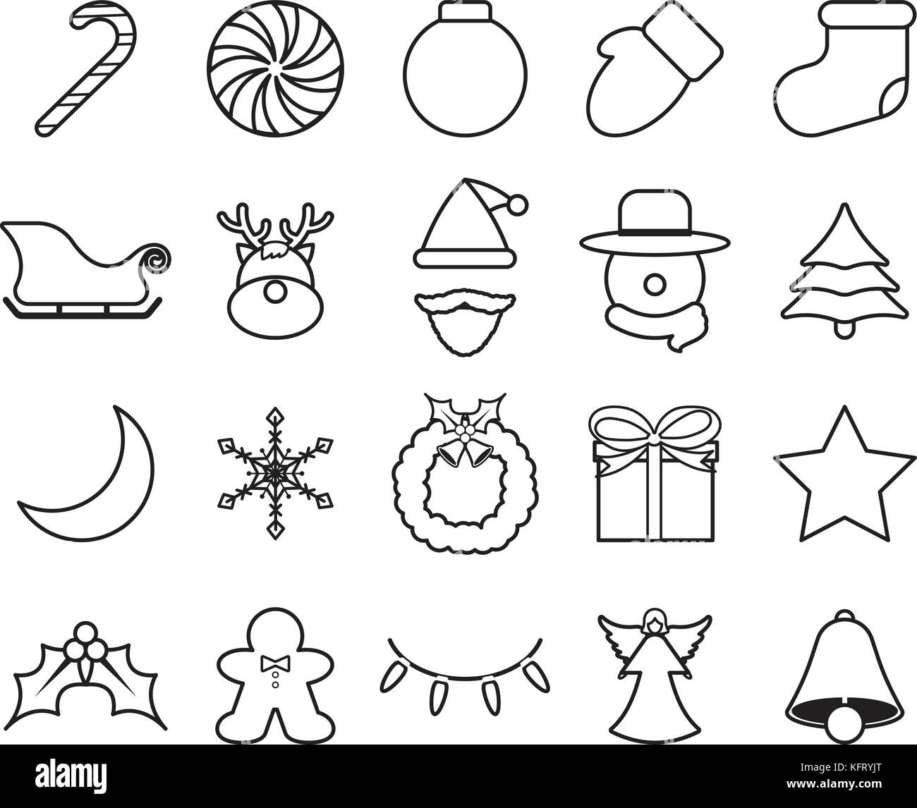 Merry christmas 20 line Stock Vector Images - Alamy
