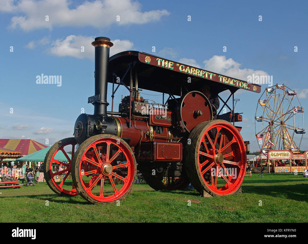 1924 Garrett Traction Engine Number 34461 Stock Photo - Alamy