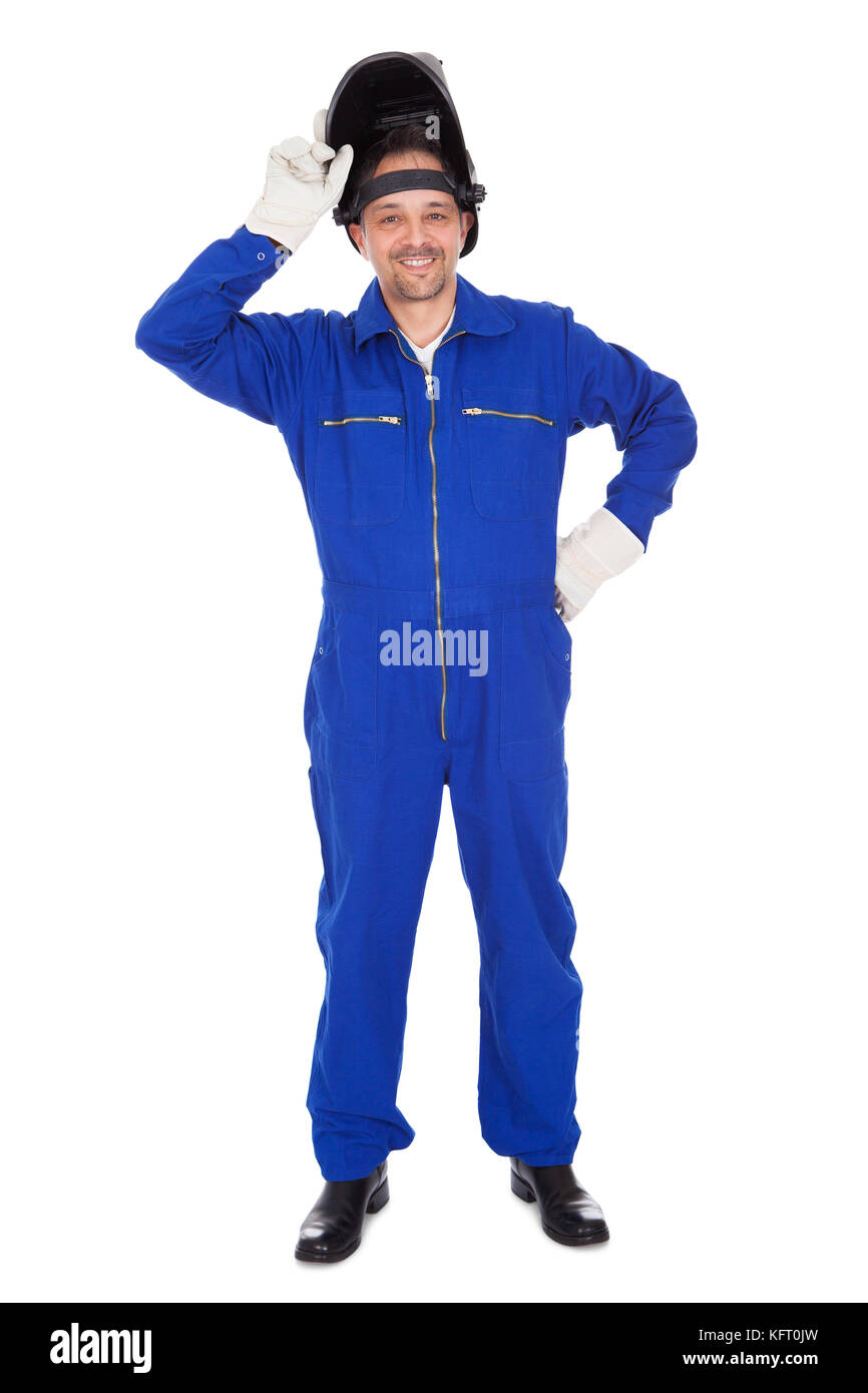 Person welding welding Cut Out Stock Images & Pictures - Alamy