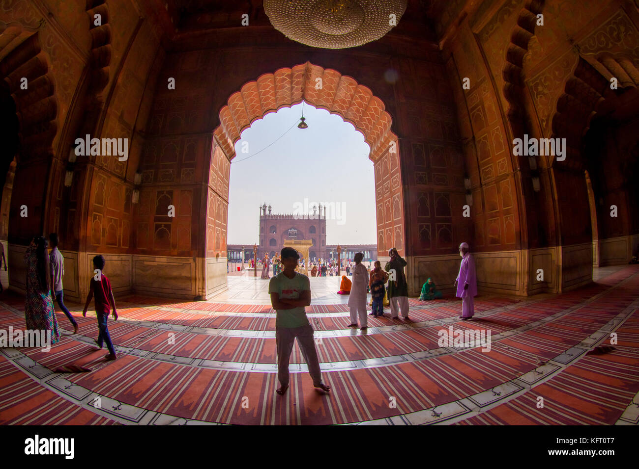 Interior view of the jama masjid mosque hi-res stock photography and ...
