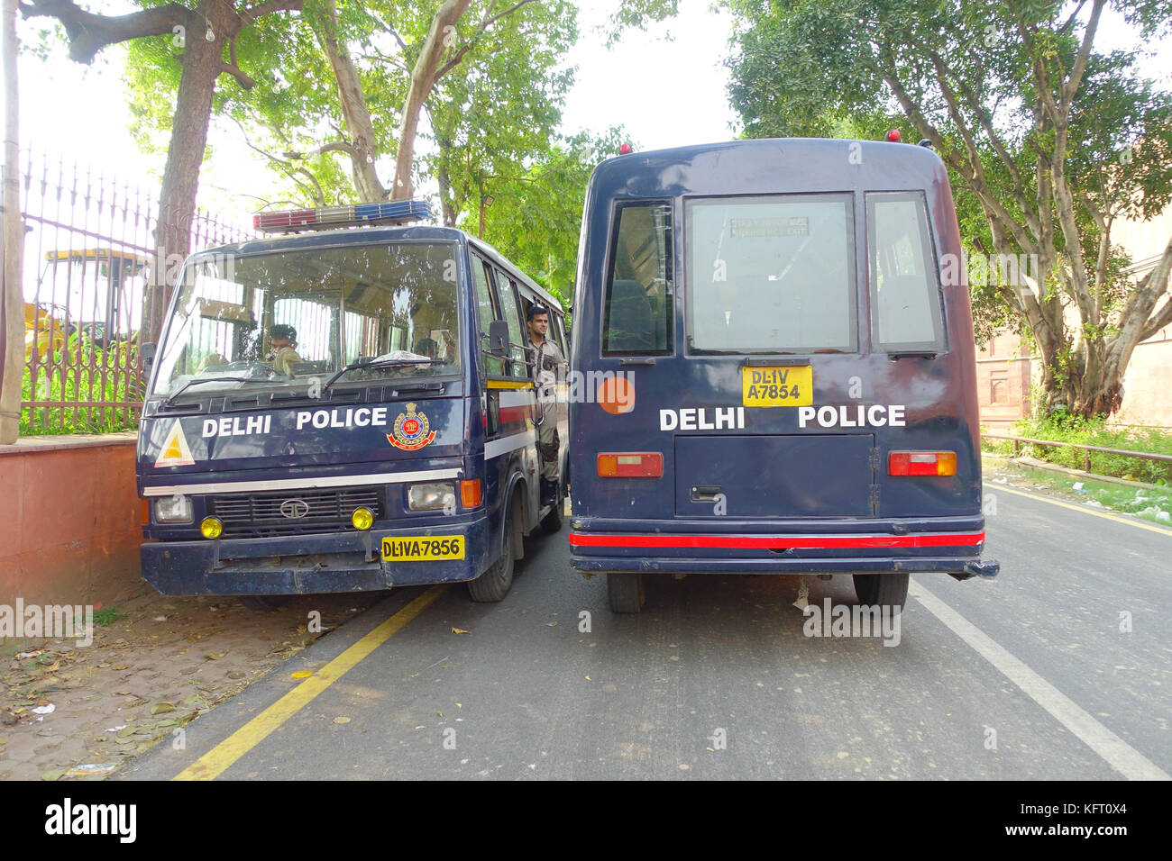 Delhi police indian police indian security hi-res stock photography and ...