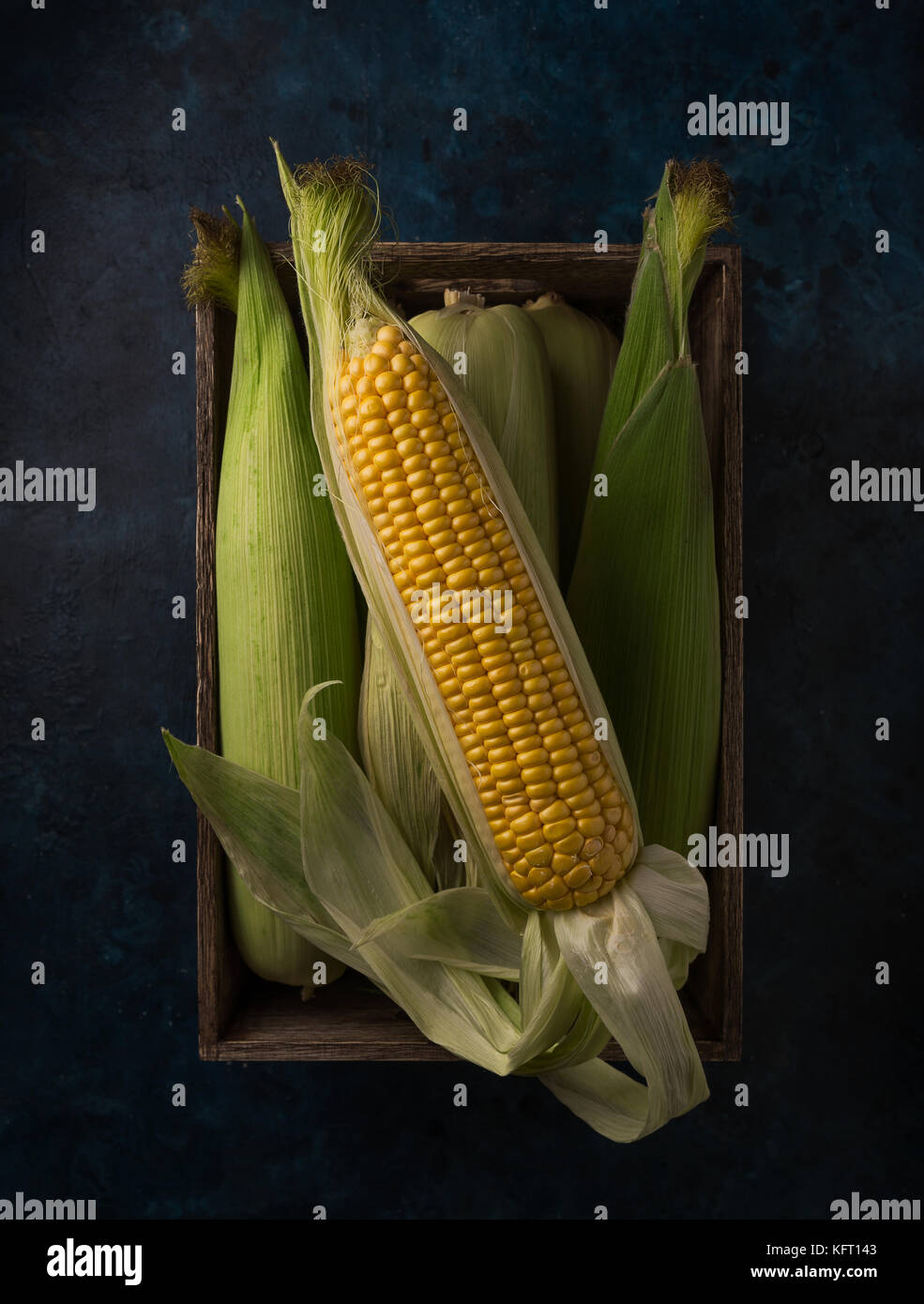 Food on dark rustic hi-res stock photography and images - Alamy