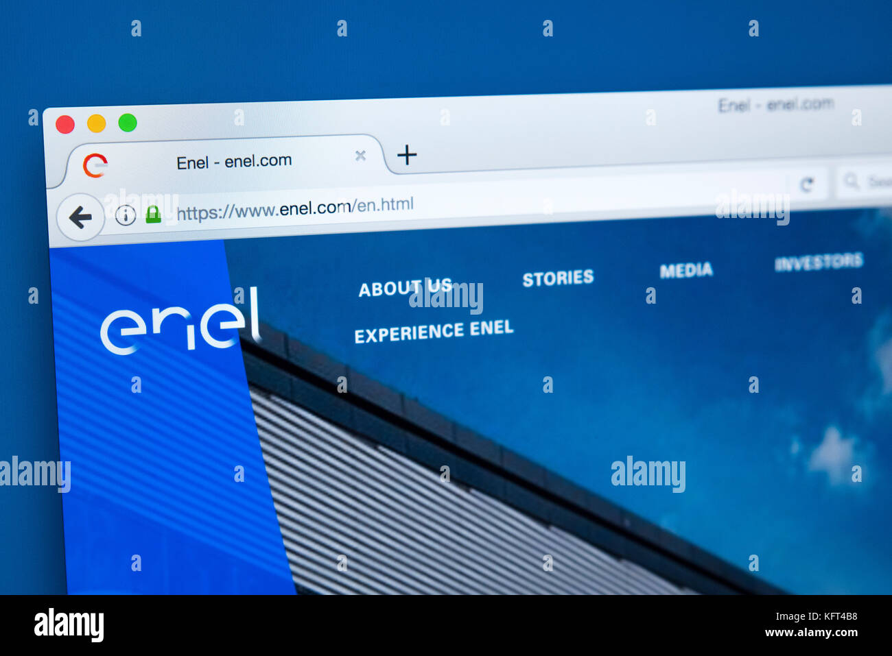 Enel sign hi-res stock photography and images - Alamy