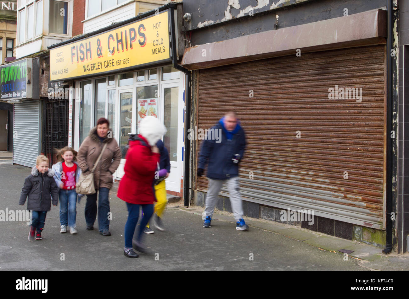 Blackpool street closed hi-res stock photography and images - Alamy