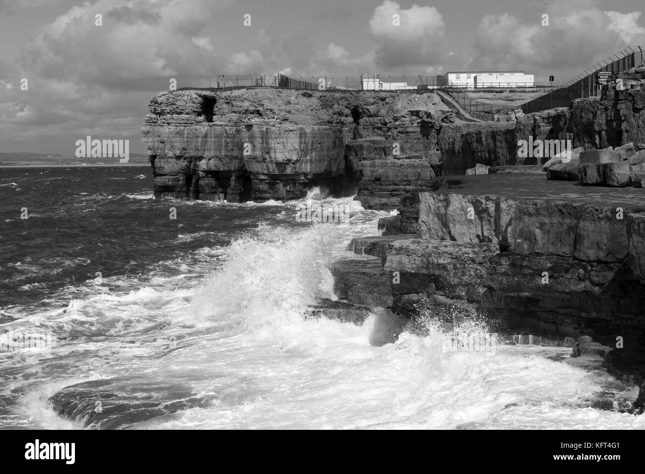 Western view of coast on Portland Bill Stock Photo - Alamy