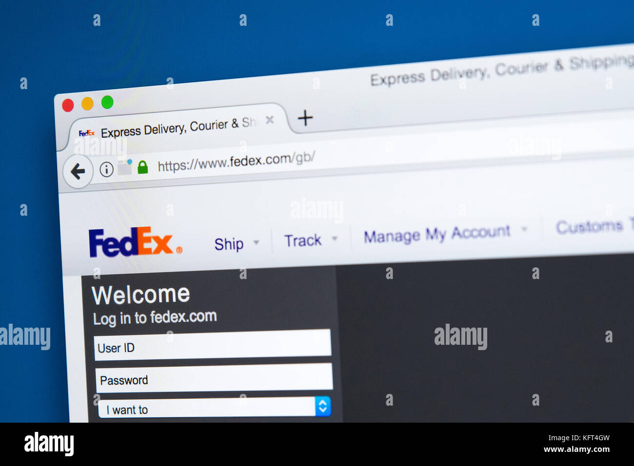 LONDON, UK - OCTOBER 17TH 2017: The homepage of the official website ...