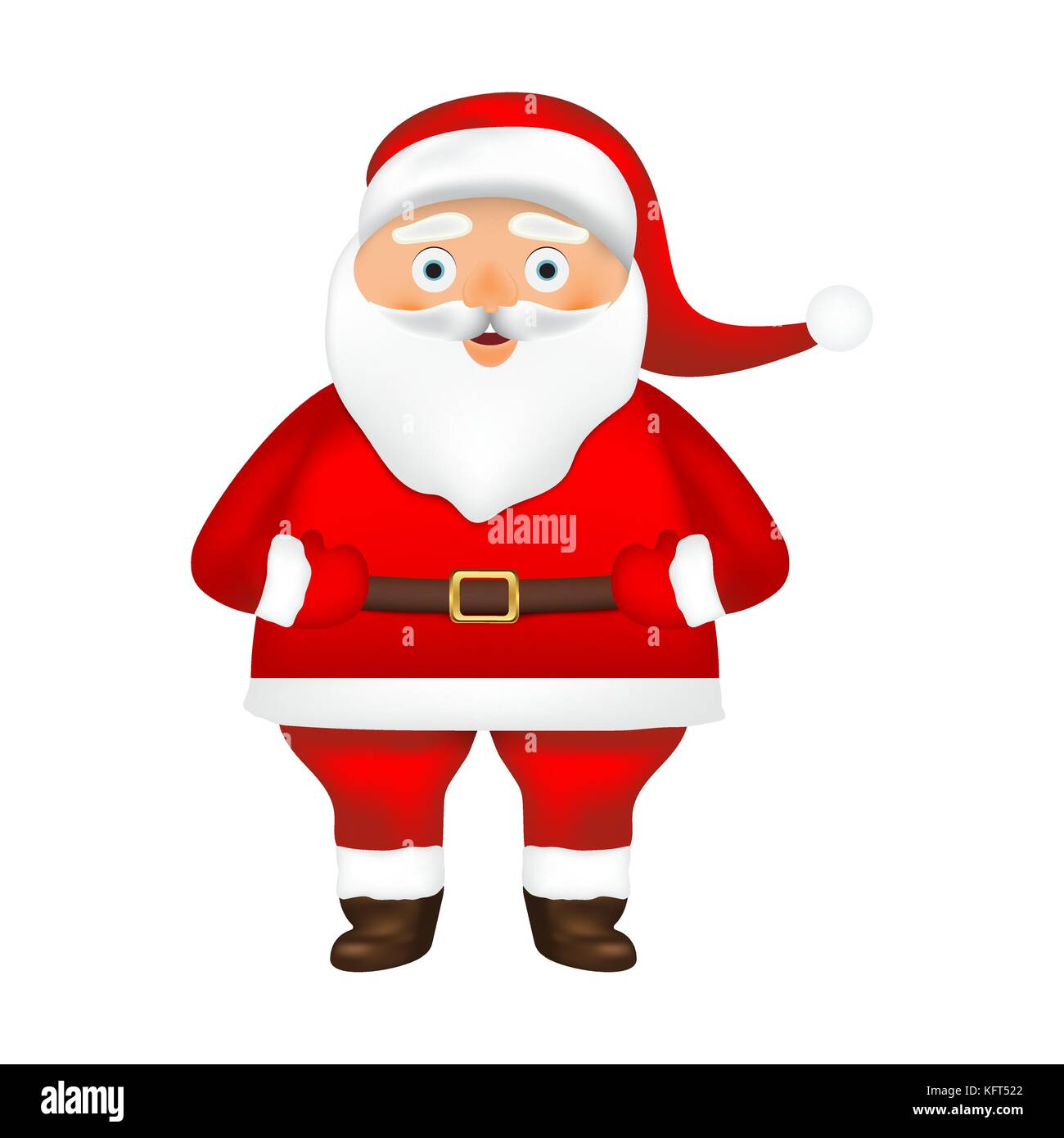 Santa Claus on a white background Stock Vector Image & Art - Alamy