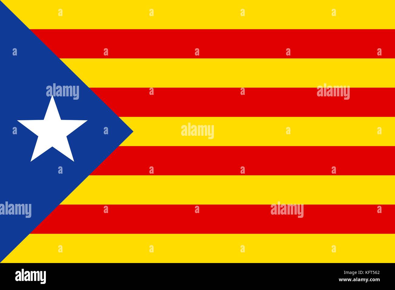 Catalan flag wallpaper Stock Vector Images - Alamy