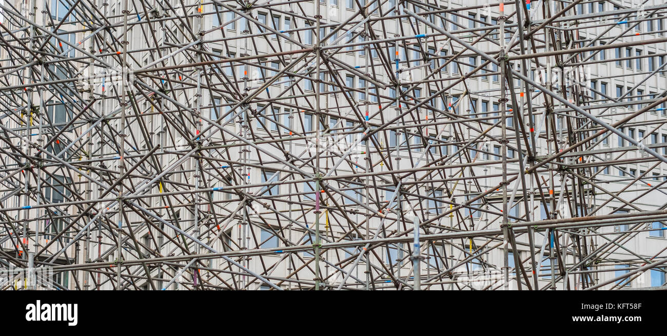 scaffold construction concept - scaffolding framework background Stock ...